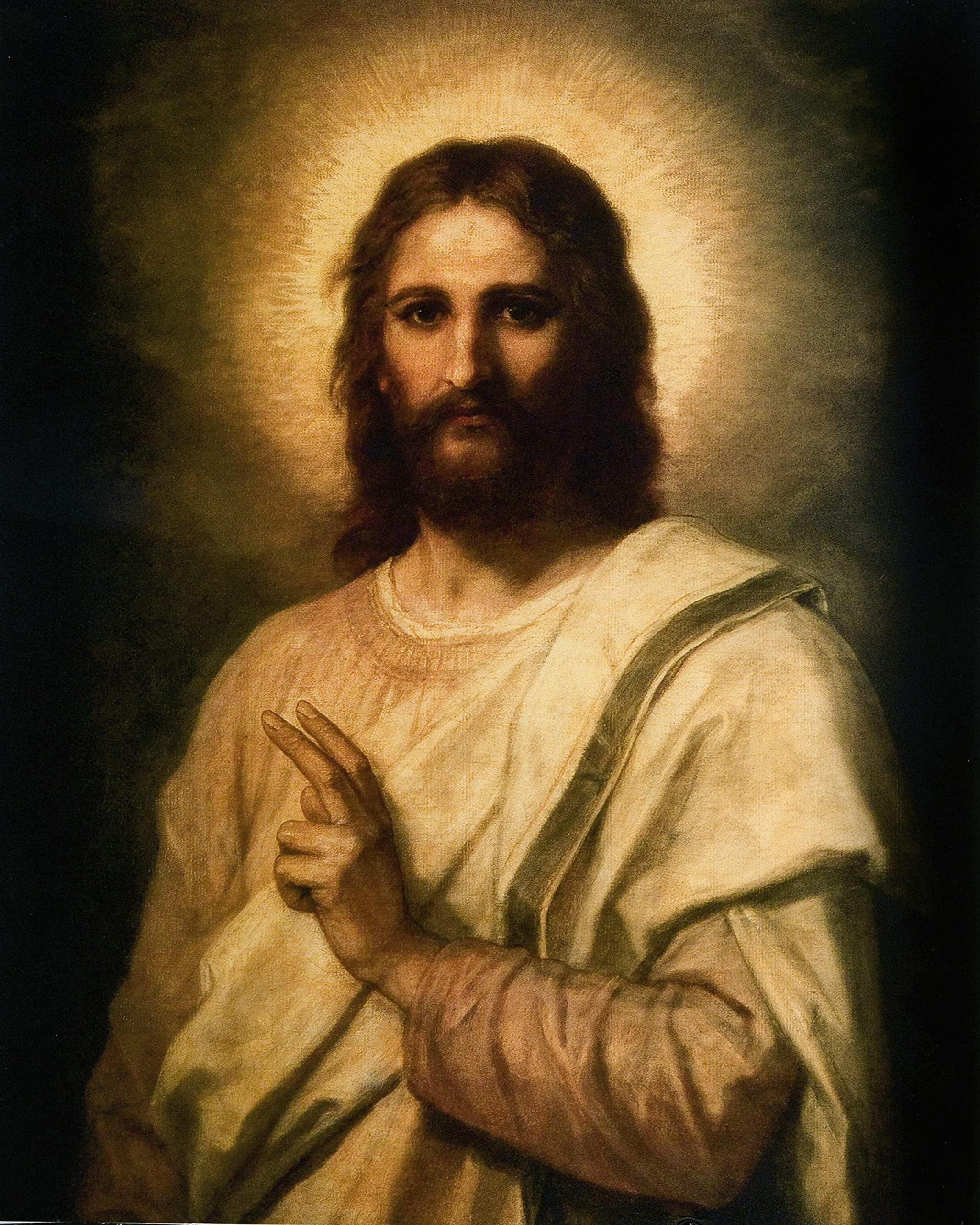 Catholic print picture - Jesus 2 - 8" x 10" ready to be framed ...