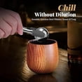 Agiufgs Charred Wooden Whiskey Cup, Enhances Bourbon and Whiskey ...