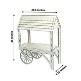 BalsaCircle 25" Natural Laser Cut Mini Candy Cart Wooden Cupcake ...