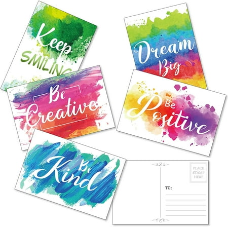 30 Pieces Inspirational Encouragement Greeting Postcards, Abstract ...