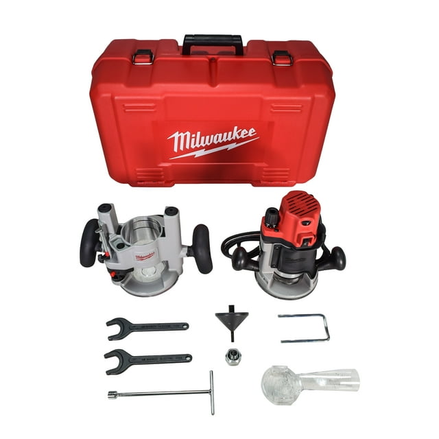 Milwaukee 5616-24 Max 2-1/4 HP EVS MultiBase Router Kit - Walmart.com