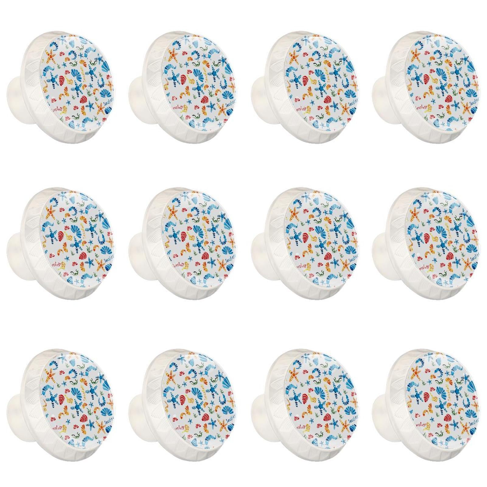 12 Pcs Sea Shells Knobs for Kitchen Cabinet Cupboard Dresser Bookcase ...
