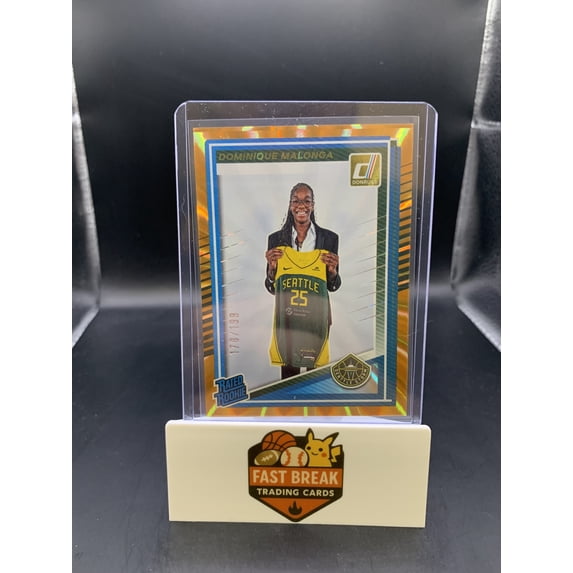 2024 Panini Donruss Basketball Dominique Malonga #89 Orange Laser /199 ...