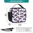 ALAZA Leopard Cartoon Cars Insulated Lunch Box Lunch Bag Cooler Tote ...