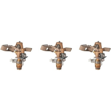 Rain Bird 25PJDAC Brass Impact Sprinkler, Adjustable 20° - 360° Pattern ...