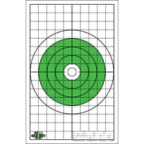 25 EZ2C Red dot optics - Two 6" Bullseyes paper target 11"x17" USA Made ...
