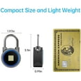 GRNSHTS Fingerprint Electronic Programmable Padlock, Waterproof ...