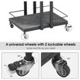 asdfgh Utility Manicure Trolley Metal Storage Rolling Barber Cart with ...