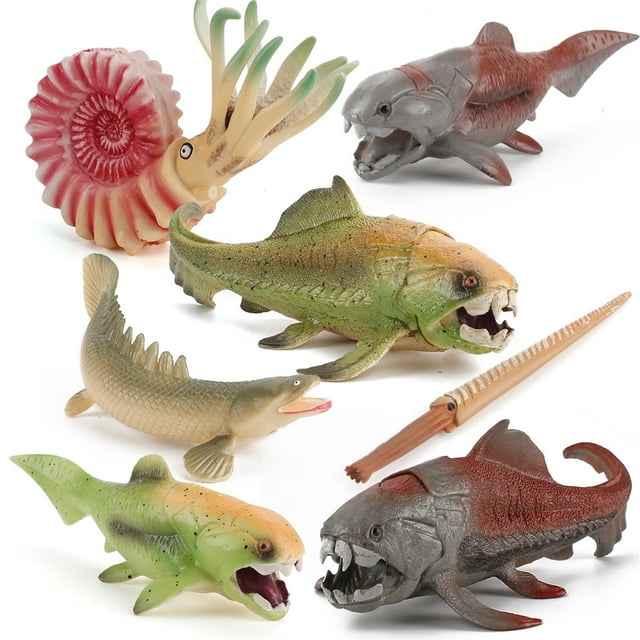 Travelwant Mini Ancient Marine Animal Figures Toy, Small Prehistoric ...
