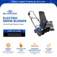 Snow Joe Electric Snow Blower, 22", Dual LED Lights, Bonus Cover ...