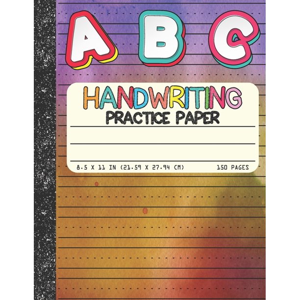 Handwriting Practice Paper : Dotted Mid-lines 150 Pages Uppercase and ...