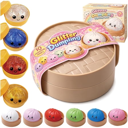 Interactive Squishy Toy - Limited Edition Golden Dumpling Collectible ...