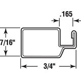MP14038 Aluminum Screen Frame, 7/16 in. x 3/4 in. x 72 in., White ...