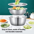 Fast Prep Slicer Bowl, 3-In-1 Stainless Steel Grater Bowls, 3 In 1 ...