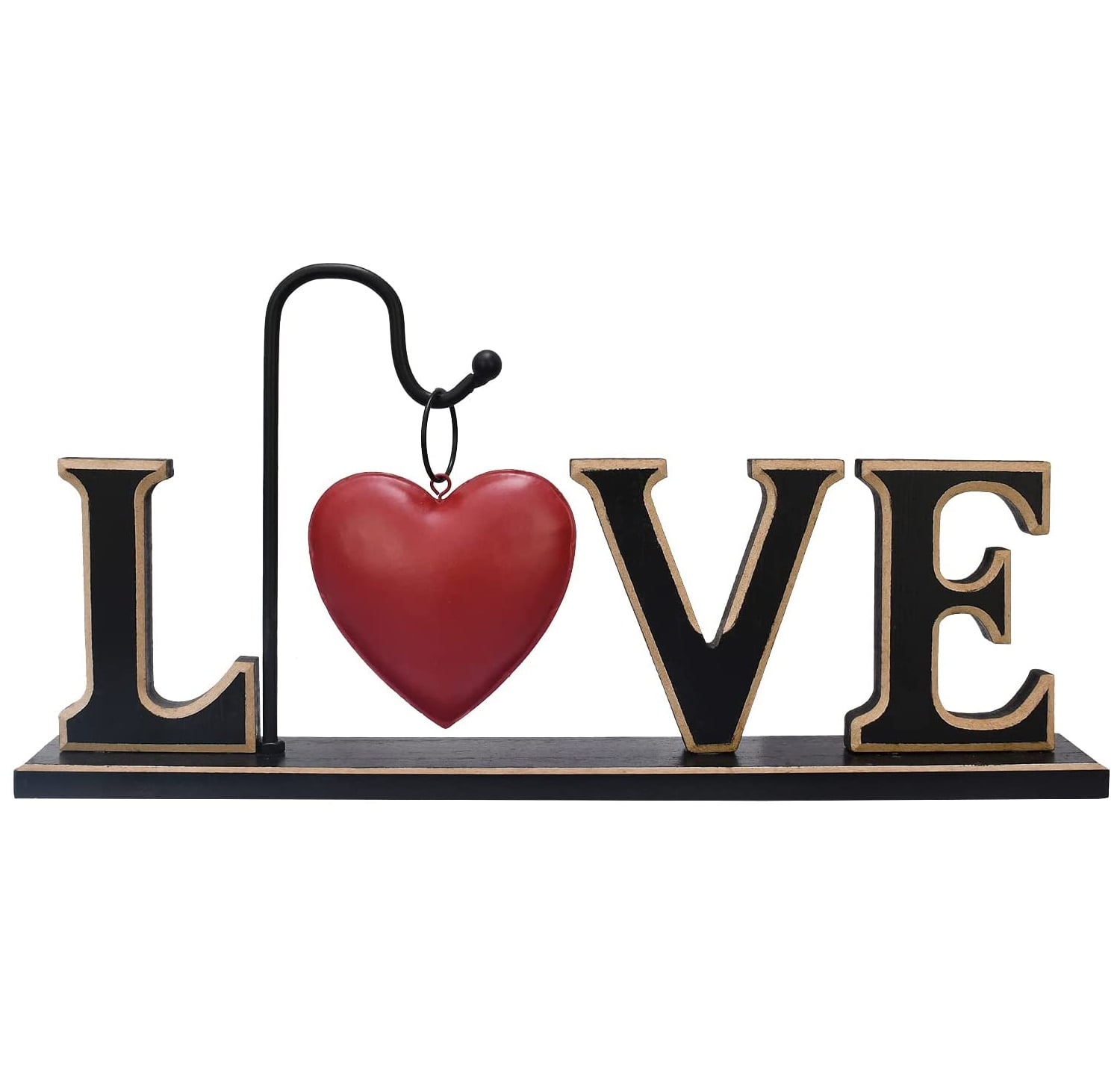 Rustic Wood Love Table Sign Freestanding Cutout Love Table Centerpiece ...