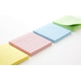 BAZIC Sticky Notes 3x3 Lined Assorted Color, (120 Sheets/Pack), 2-Pack ...