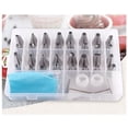 39PCS Piping Bags and Tips Set with Storage Case, Icing Tips, Large ...