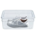Mainstays Clear Plastic Extra Wide Shoe Box with Lid for One Pair ...