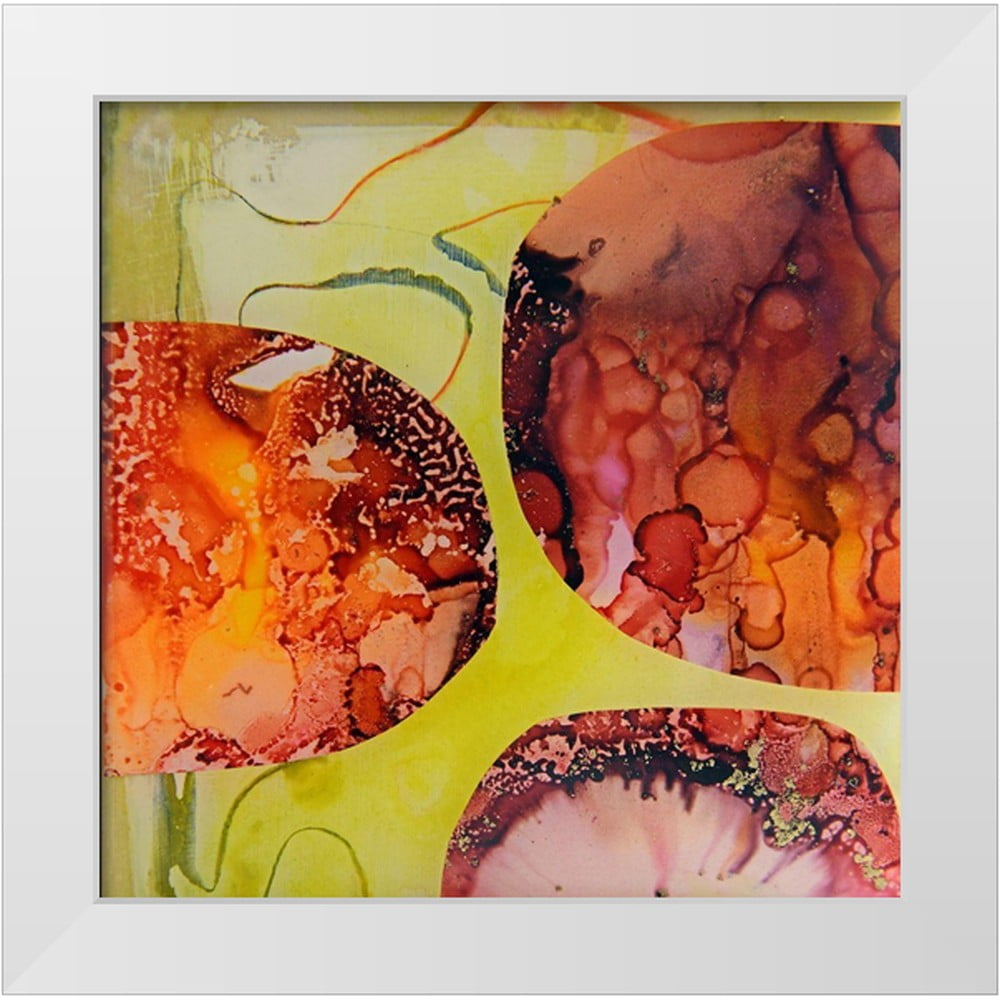 Asha 15x15 White Modern Wood Framed Museum Art Print Titled - Cerneala ...