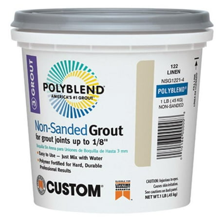 Building Products NSG3811-4 Polyblend Non-Sanded Repair Grout, Bright White
