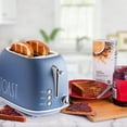 Rae Dunn Rounded Bread Toaster Stainless Steel Retro 2 Slice Toaster ...