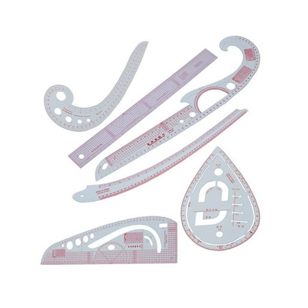 Ruiboury Sewing Ruler Set Various Styles DIY Transparent Lightweight ...