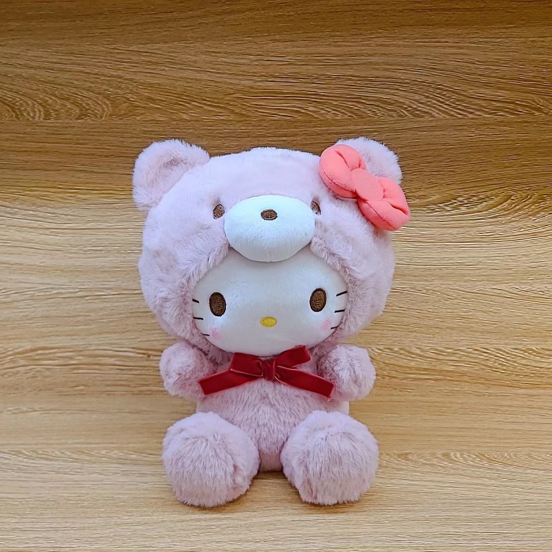 20cm lindo Sanrio peluche Diy My Melody Kuromi Purin llavero Anime ...