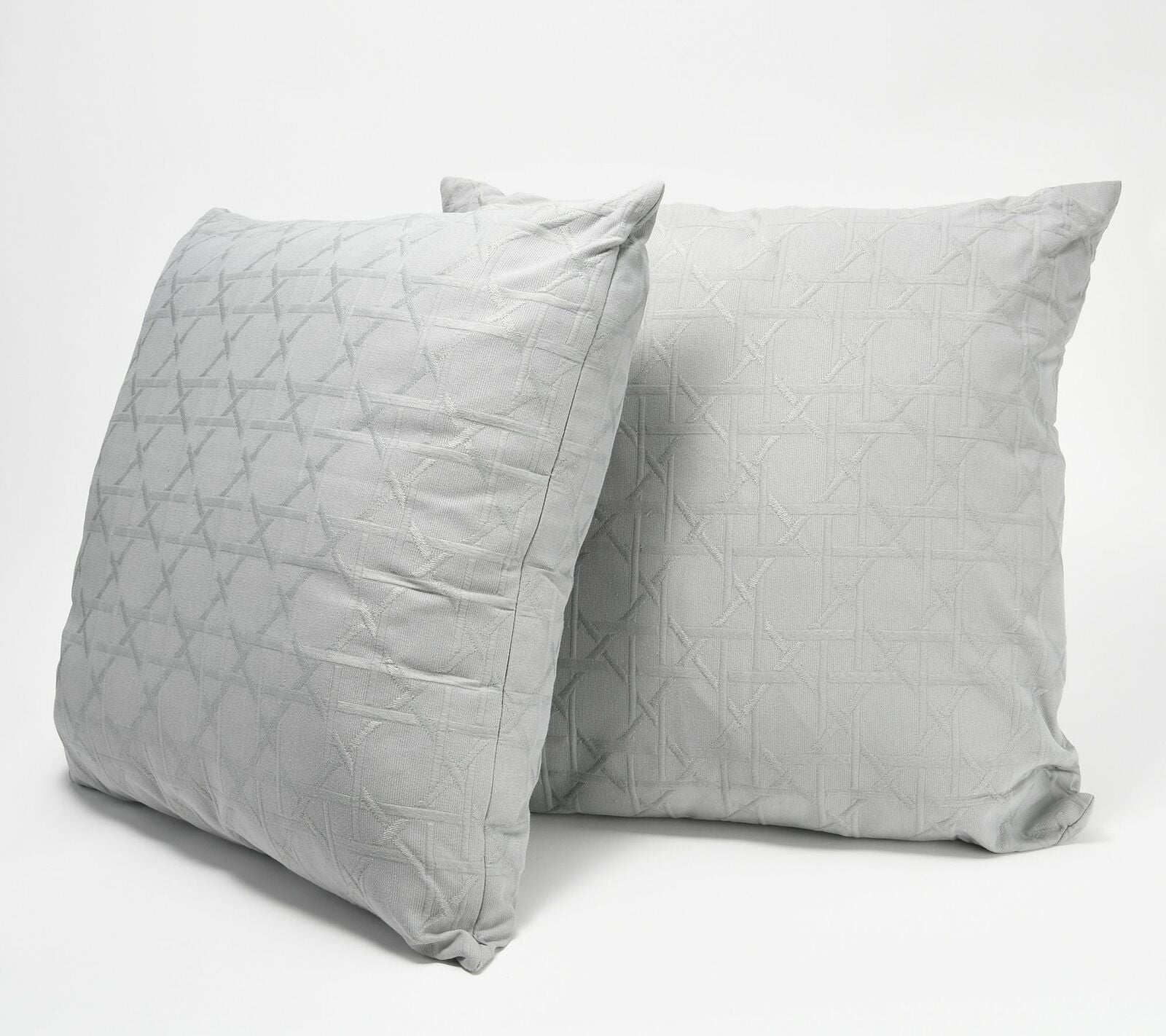 Home Reflections Set of (2) 24"x24" Throw Pillows in Grey - Walmart.com