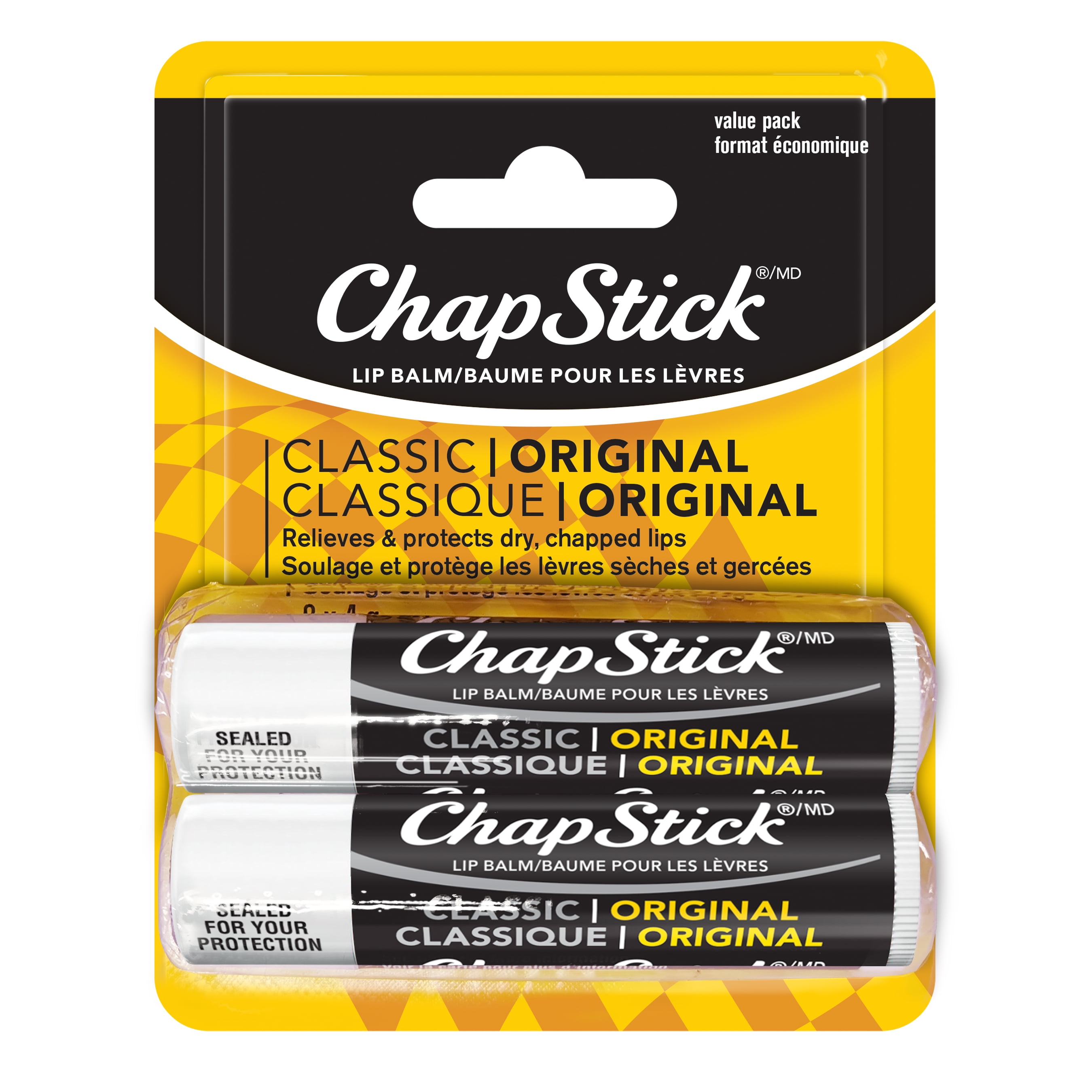 Chapstick Classic Lip Balm, Original Flavour, 4G, 2 Pack - Walmart.ca