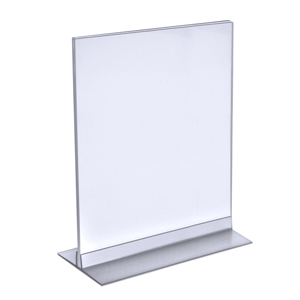 Azar 102712 9" x 12" Acrylic Sign Holder with T-Strip Holder, 10Pack ...