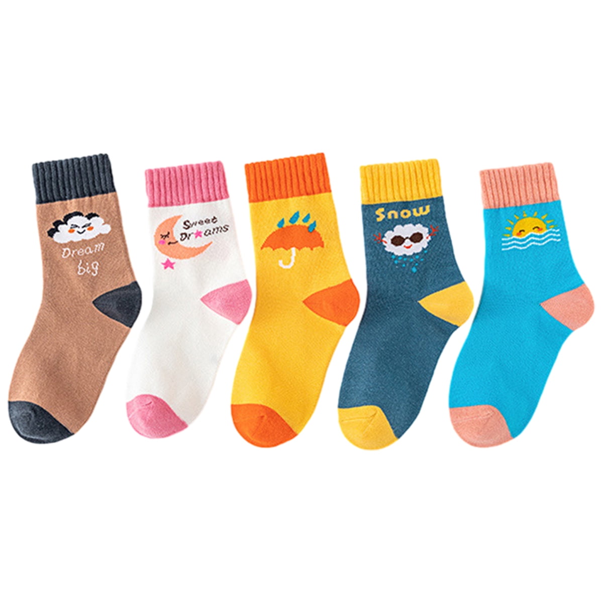 Click here for Hesignd 5 Pairs Kids Socks for Boys Girls Warm Hik... prices