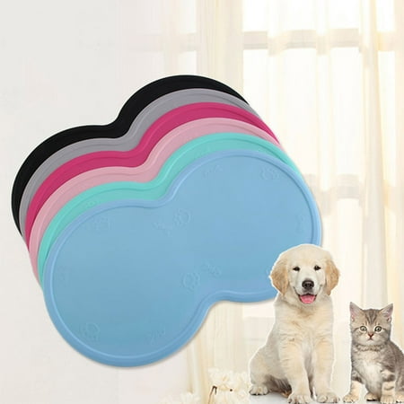 Waterproof Pet Mat Anti-slip Silicone Pet Food Pad Pet Bowl Drinking ...