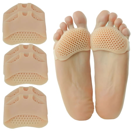 TELOLY Soft Gel Metatarsal Pads 6 Pack,Ball of Foot Cushions for Women ...