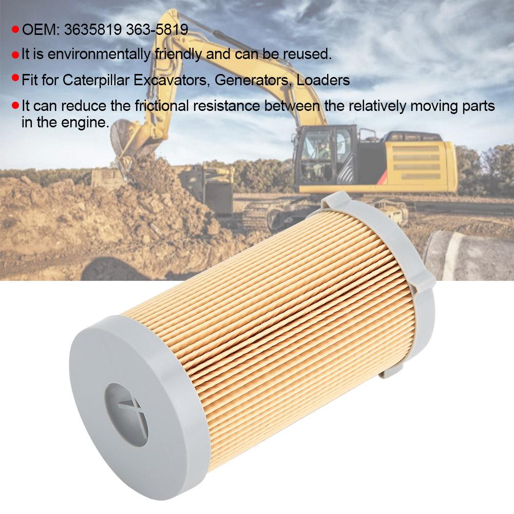 Ccdes Engine Fuel Filter with Gasket Fit for Caterpillar Excavators ...