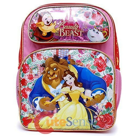 Disney Beauty and the Beast School Backpack 16 Large Belle Girls Book ...