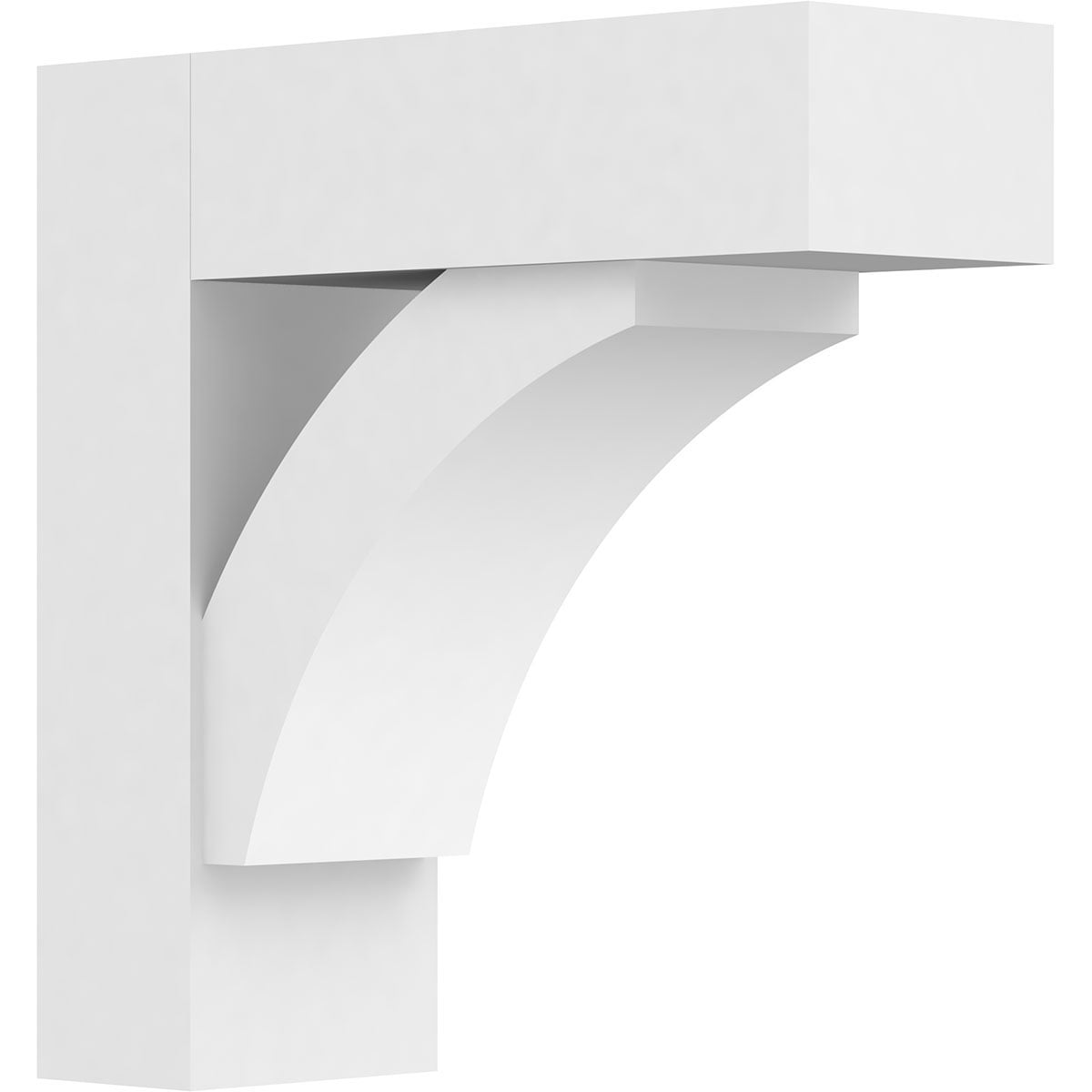5"W x 16"D x 16"H Standard Thorton Architectural Grade PVC Bracket with ...