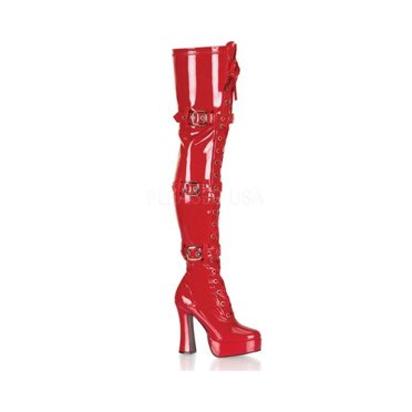 Women's Pleaser Delight 5000 Stripped Heels with Platform - Walmart.com