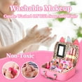 Sendida Washable Kids Makeup Set for Girls 3-12 with 26 Colors Pretend ...