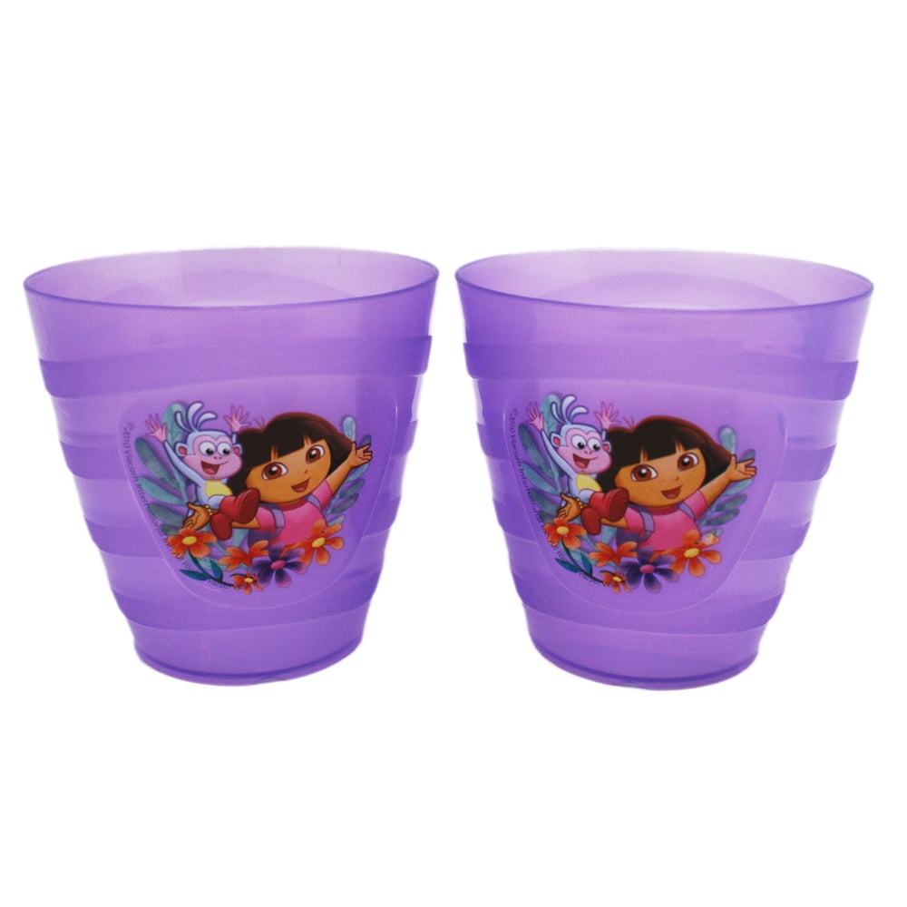 Dora the Explorer Dora and Boots Small Violet Kids Cups (2pc) - Walmart ...