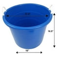 Homz 17 Gallon Indoor Outdoor Storage Bucket with Handles, Blue (2 Pack ...