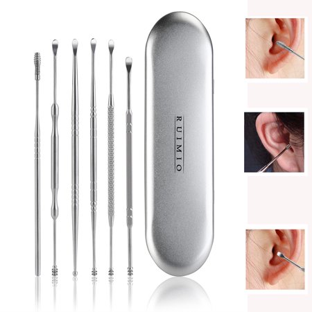 Ear Cleaner, Ear Wax Removal Kit Ear Pick Ear Swabs Ear Curette Ear ...