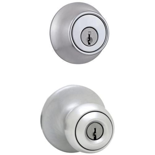 Click here for Weiser Combo Pack Ball Knob And Deadbolt In Satin... prices