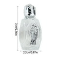 6Pcs Christian Ritual Glass Container Embossed Leakproof Holy Water ...