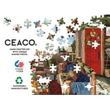 Ceaco Christmas Lodge Peanuts 300 Piece Interlocking Jigsaw Puzzle ...