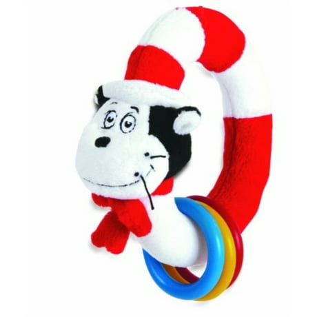 Manhattan Toy Dr. Seuss Cat in The Hat Take and Shake Ring Rattle and ...