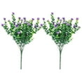 Sunjoy Tech 2Pcs Artificial Flowers Long-lasting Vibrant Realistic Faux ...
