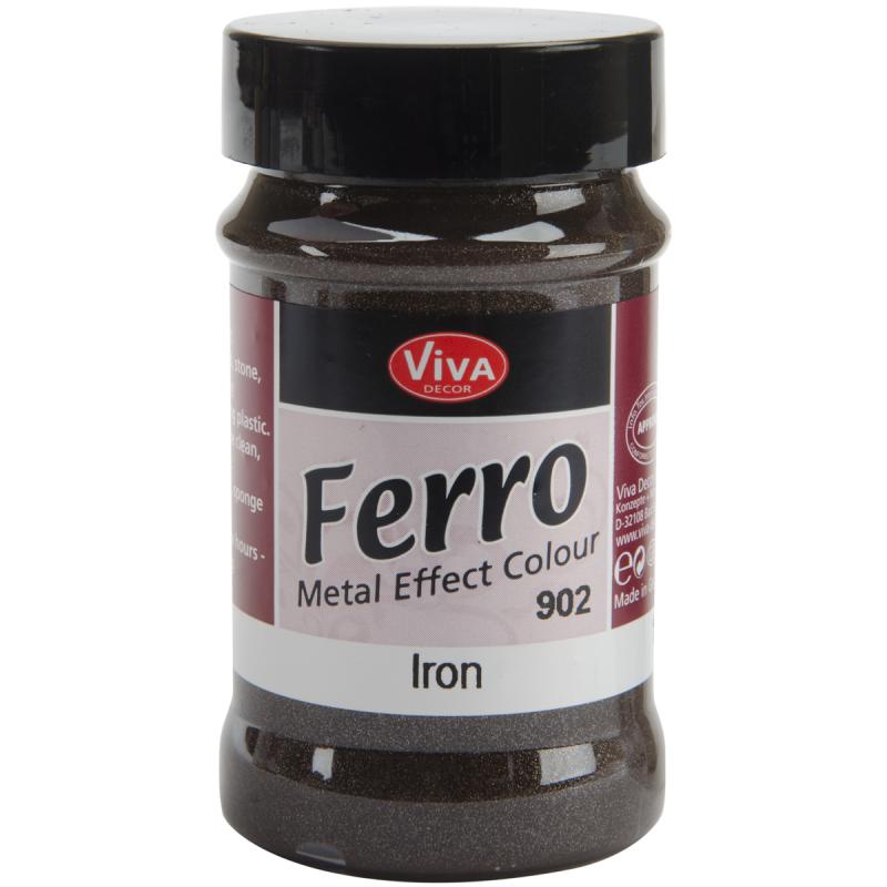 Ferro Metal Effect Textured Paint 3oz-Iron - Walmart.com