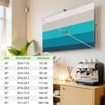 Blue Aqua Ombre TV Dust Cover,Stretchable TV Screen Desktop Computer ...