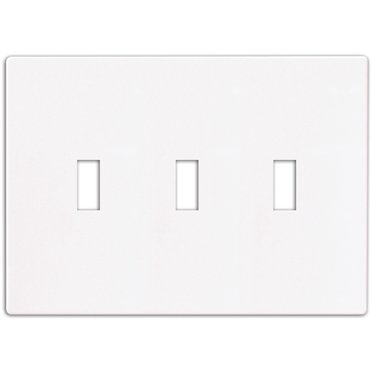 Eaton Wiring Devices 2163W-BOX Decorator 3 Gang Wallplate White, Each ...