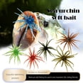 6Pcs Sea Urchin Bait, Realistic Fuzzy Dice Fishing Lure for Bass ...